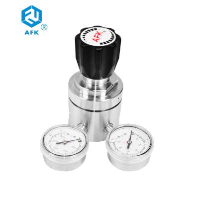 Cina Regolatore industriale di pressione del gas di acciaio inossidabile di AFK R13 per la CO2 del gas dell'azoto dell'elio in vendita