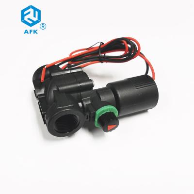 China AFK 050D 10bar Nylon Water Irrigation Solenoid Valve DC Latching 1 / 2 Inch BSP Connection for sale