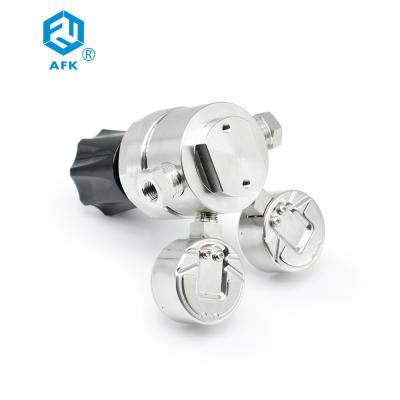 China 4000psi High Pressure Regulator Nitrogen Oxygen CO2 Adjustable SS Air Pressure Regulator for sale