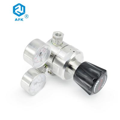 China 4000psi High Pressure Regulator Nitrogen Oxygen CO2 Adjustable SS Air Pressure Regulator for sale