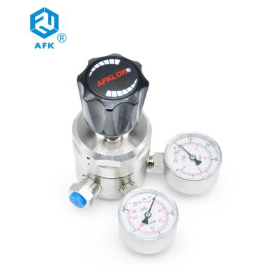 China 4000psi High Pressure Regulator Nitrogen Oxygen CO2 Adjustable SS Air Pressure Regulator for sale