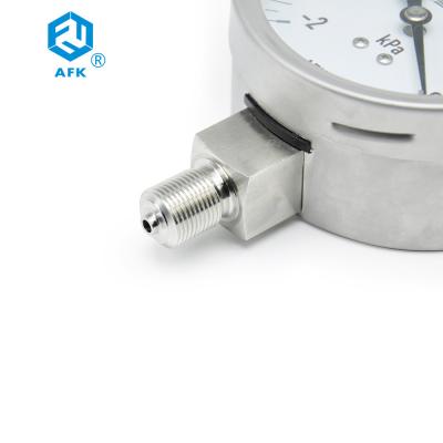 China Membraankast Roestvrijstalen manometer Lage druk voor argongas Te koop