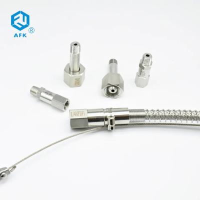 China Stainless Steel Braided High Pressure Gas Hose With Cable For Cylinder for sale