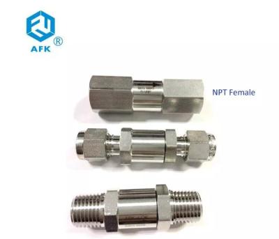 China OD Connection Air Compressor Check Valve 1/8 1/4 3/8 1/2 3/4 Silver Color for sale