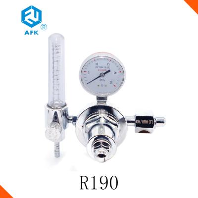 China Co2 Brass Pressure Regulator With Flow Meter Outlet Connection M16-1.5RH for sale
