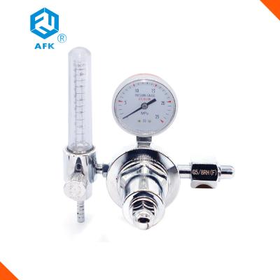 China Co2 Brass Pressure Regulator With Flow Meter Outlet Connection M16-1.5RH for sale