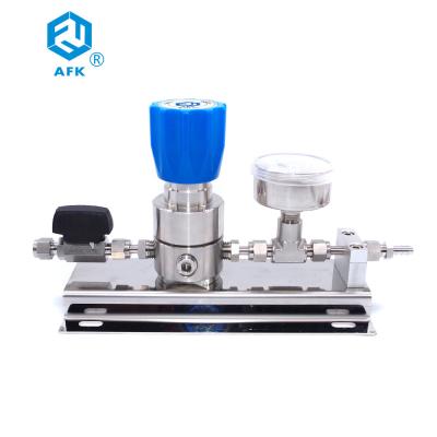 China SS Gas Distribution Panel Panel Mounting Leakage Rate 2 X 10-8 Atm. Cc / Sec He for sale