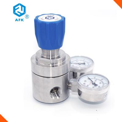 China Low pressure 60bar single stage nitrogen gas cylinder pressure regulator for sale