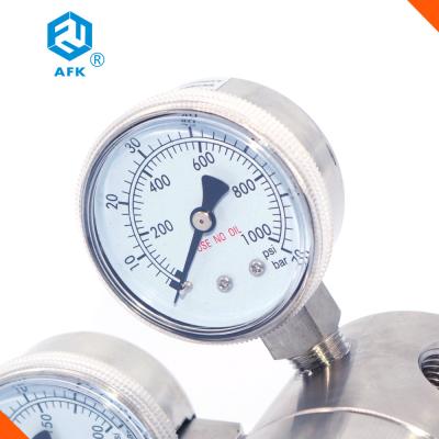 China Low pressure 60bar single stage nitrogen gas cylinder pressure regulator for sale