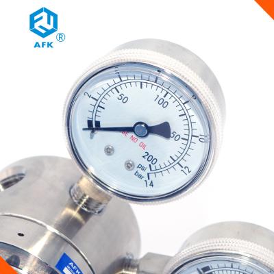 China Low pressure 60bar single stage nitrogen gas cylinder pressure regulator for sale