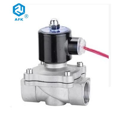China Stainless Steel Direct Acting NC 12v Solenoid Air Valve 2w160-15 VITON seal for sale