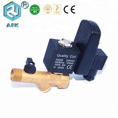 Cina Elettrovalvola a solenoide dello scolo di 1/2 automatico» con la plastica ignifuga materiale dell'ABS del temporizzatore in vendita