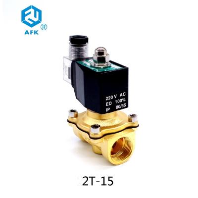 China De Solenoïdeklep 1/2 duim 220V van het messings Elektrische Aardgas Te koop