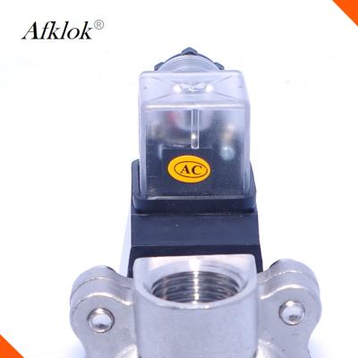 Cina Acciaio inossidabile normalmente chiuso di pollice 220v dell'elettrovalvola a solenoide del gas di GPL 1/2 in vendita