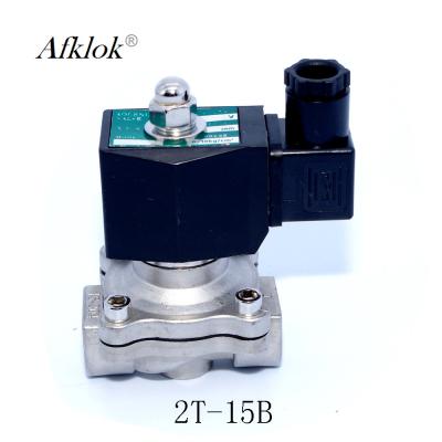 Cina Acciaio inossidabile normalmente chiuso di pollice 220v dell'elettrovalvola a solenoide del gas di GPL 1/2 in vendita