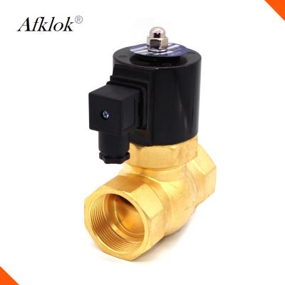 China Low Pressure Steam Solenoid Valve Pilot Type Brass 1/8