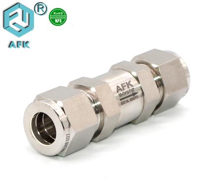 China 3000 Psi Air Compressor Check Valve One Way For Water Oil Gas Ferrule OD Threaded for sale