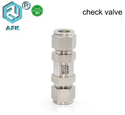 China 3000 Psi Air Compressor Check Valve One Way For Water Oil Gas Ferrule OD Threaded for sale