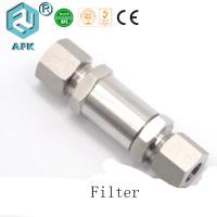 China One Way Strainer Nitrogen Gas Filter 20.6 MPa Max Pressure 204°C Temperature with 2-40μm Filtration Accuracy for sale