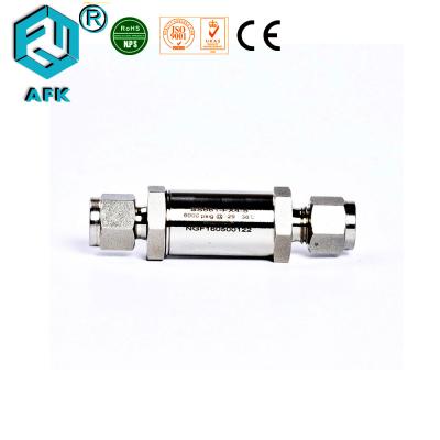 Laboratory Compressed Air Check Valve Ferrule OD Connection 2μM~40μM For Liquid