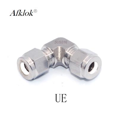 China SS316 Stainless Steel Union Elbow Compression Pipe Fittings for sale