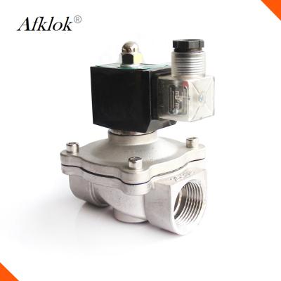 Cina Elettrovalvola a solenoide a 1 pollici ad azione diretta dell'acqua dell'acciaio inossidabile di CC di bassa tensione 12V in vendita