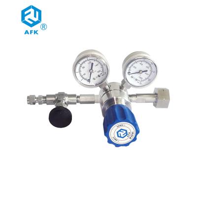 Cina Doppio riduttore di pressione della valvola a spillo del calibro 3000psi SS316 1/4
