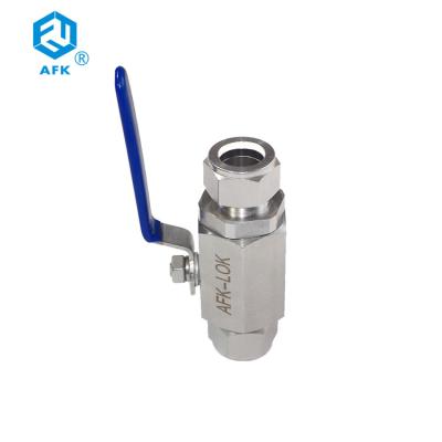 China 6000PSI Forged Stainless Steel Ball Valve ASME With Straight Handle for sale