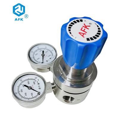 China Calibres de aço inoxidável do dobro do regulador de pressão 1000PSI de PCTFE PTFE 600Psi à venda