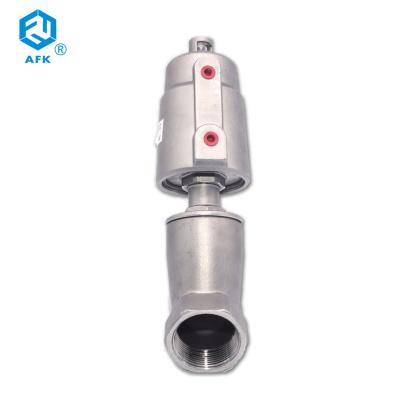 China 1.5 inch Stainless Steel Pneumatic Angle Valve Actuator Control Valve for sale