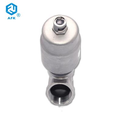 China 1.5 inch Stainless Steel Pneumatic Angle Valve Actuator Control Valve for sale
