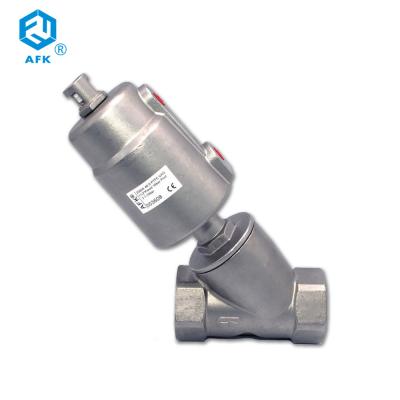 China Actuator van de de Hoekklep van het 1,5 duimroestvrije staal Pneumatische Controleklep Te koop