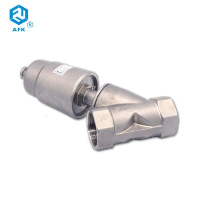 China 1.5 inch Stainless Steel Pneumatic Angle Valve Actuator Control Valve for sale