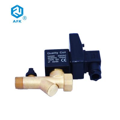 Cina arresto IP65 dell'elettrovalvola a solenoide del compressore d'aria di pollice di 1.6Mpa 1/2 220V 12VAC in vendita