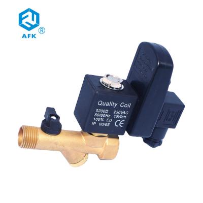Cina arresto IP65 dell'elettrovalvola a solenoide del compressore d'aria di pollice di 1.6Mpa 1/2 220V 12VAC in vendita