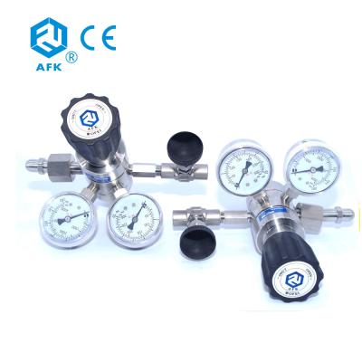 Cina Regolatore di pressione del cilindro del regolatore AFK 316L di pressione relativa di PCTFE 3000psi due in vendita