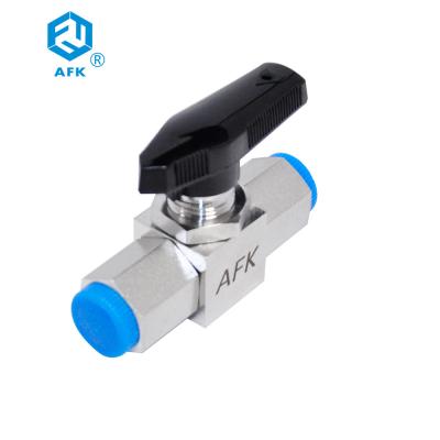 China 3000PSI ingepaste Bidirectionele Roestvrij staalKogelklep 1/4“ NPT AFK SUS316 Te koop