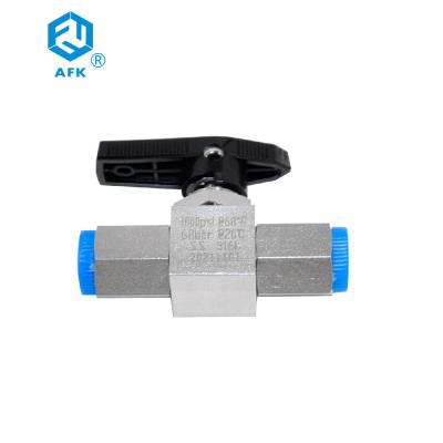 China 3000PSI ingepaste Bidirectionele Roestvrij staalKogelklep 1/4“ NPT AFK SUS316 Te koop