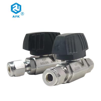 China Lage Druk 1000 psi Kogelklep 316 van het 2 stukroestvrije staal Dubbele Gesmede Metalen kap Te koop