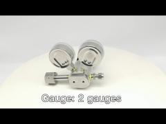 ODM d'OEM de la précision 25Mpa d'acier inoxydable de régulateur de pression d'étape unique de protoxyde d'azote d'AFK