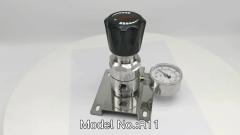 AFK R11 Single Stage Cylinder Gas Argon Co2 Helium Pressure Regulator Stainless Steel 160PSI