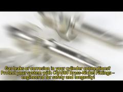 ISO9001 CE Certified Nickel-plated Brass Cylinder Connectors for Gas Medium Applications