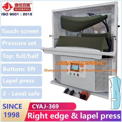 Cina Stampa del vapore del bordo del risvolto della macchina stiratrice del vestito della giacca sportiva del touch screen per il vestito dal rivestimento in vendita