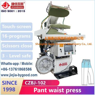 China Waist Clamp Stretch Trouser Pressing Machine voor rimpelvrije stoomverwarmingssysteem Te koop
