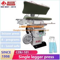 China Laundry Pant Trousers Legger Press Machine Vertical Press Automatic Touch-screen Control System for sale