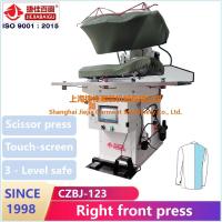 China Automatic Touch Screen Jacket Pressing Machine PLC Steam Heating System for sale