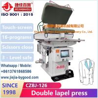 China Automatic Touch Screen Jacket Pressing Machine PLC Steam Heating System for sale