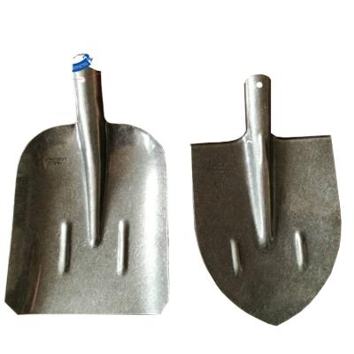 China Russian Snow Shovel High Quality Carbon Steel Square Snow Shovel S504 Shovel Head Farm Machines Flat Head Shovel for sale