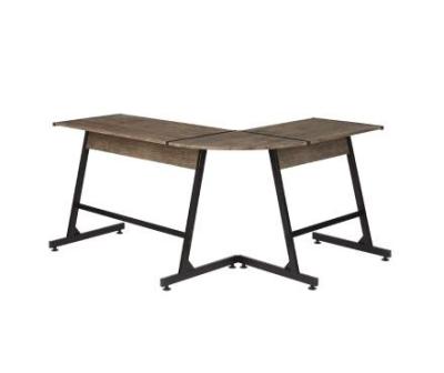 China Shop on line Home Office Corner Desk Arlette Desk Black/Walnut size 119.5cm x 153.5cm x 73.5cm for sale
