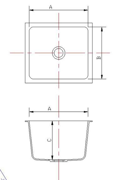 epoxy resin sink size